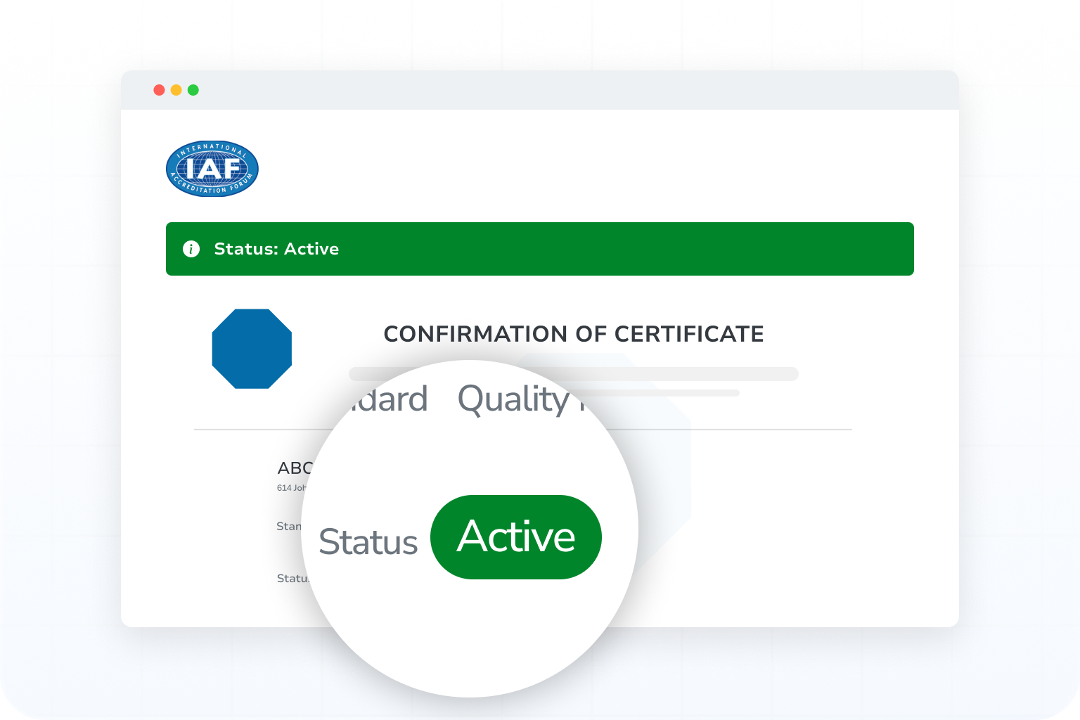 IAF Certification Validation - IAF CertSearch